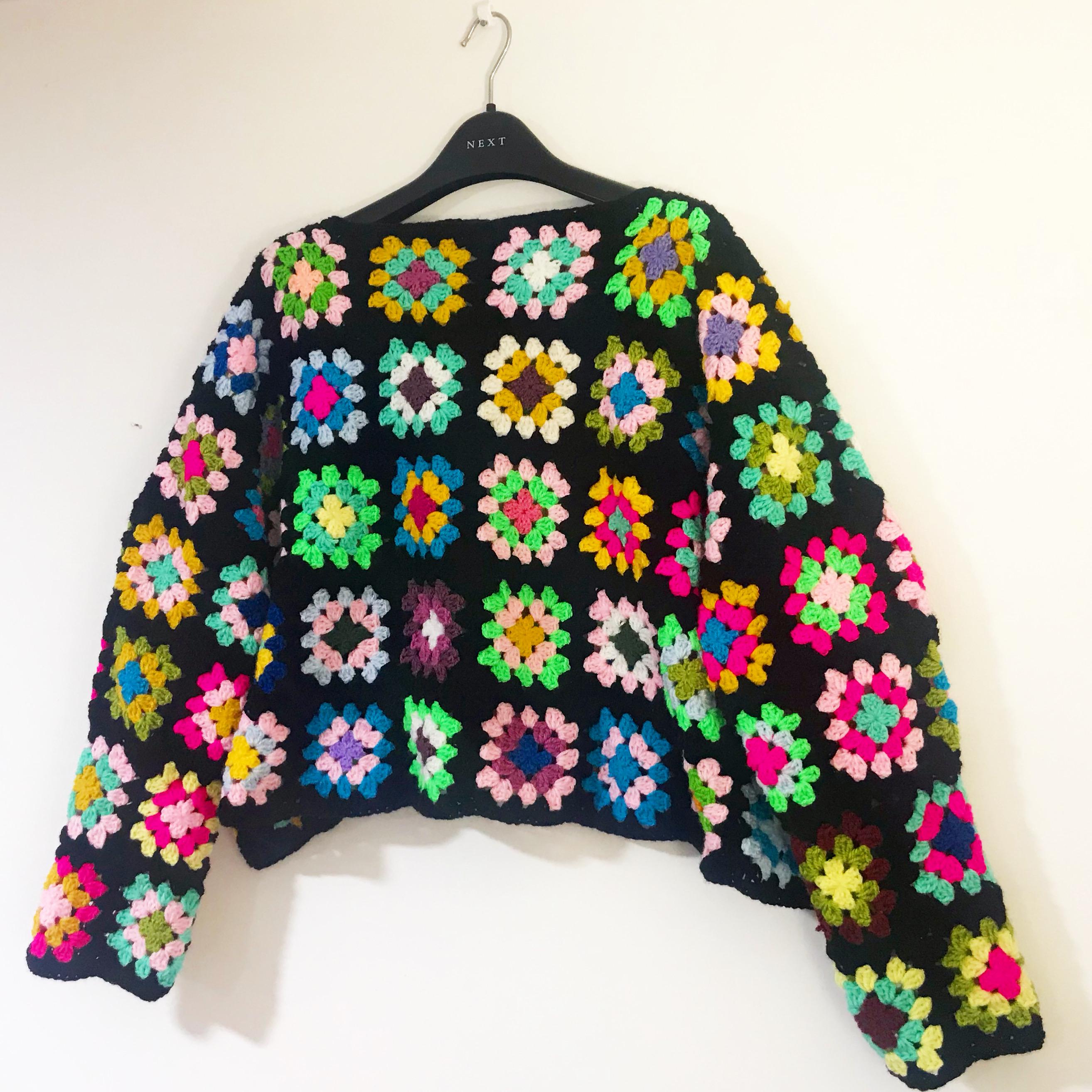 CROCHET PATTERN Granny Square Jumper - Etsy