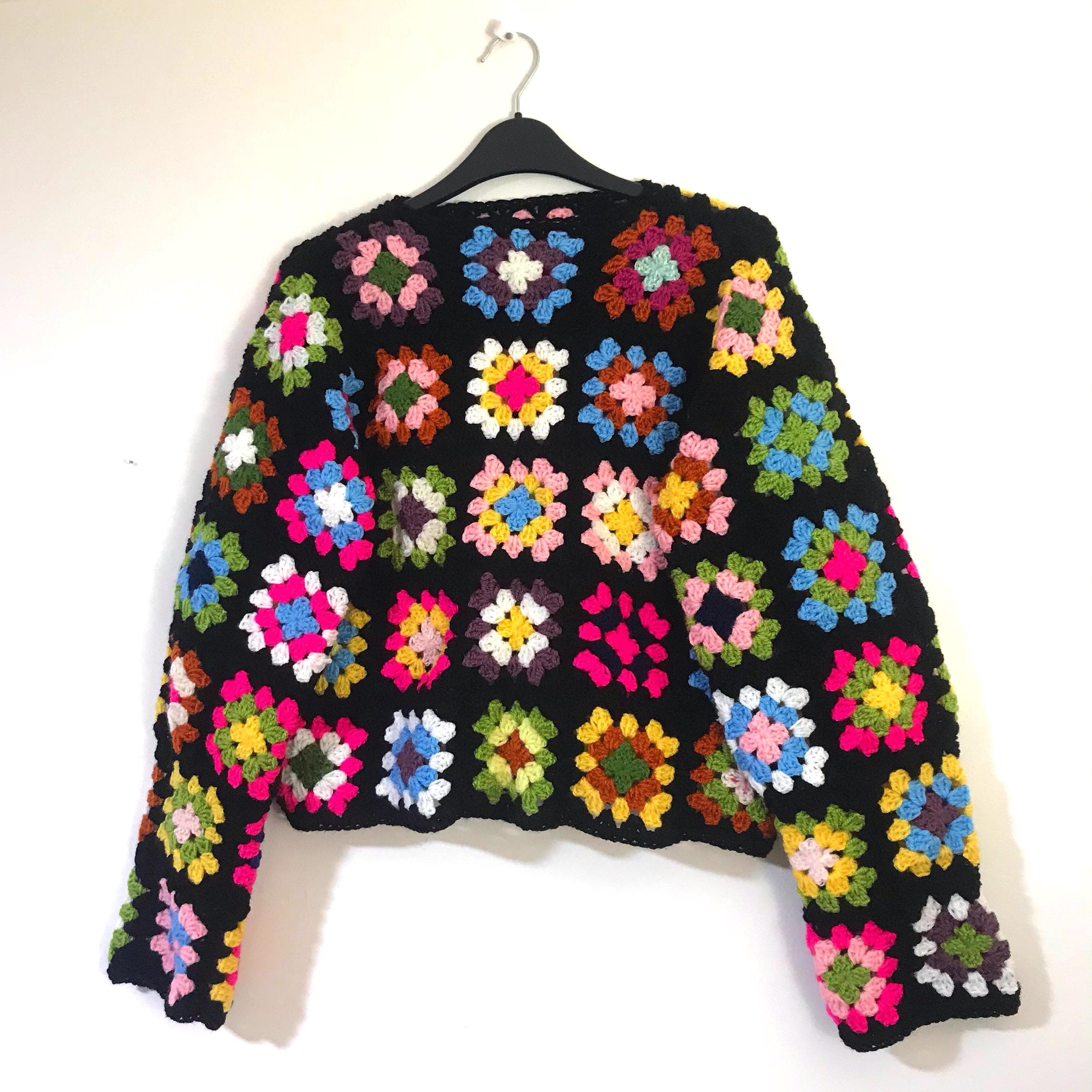 CROCHET PATTERN Granny Square Jumper - Etsy
