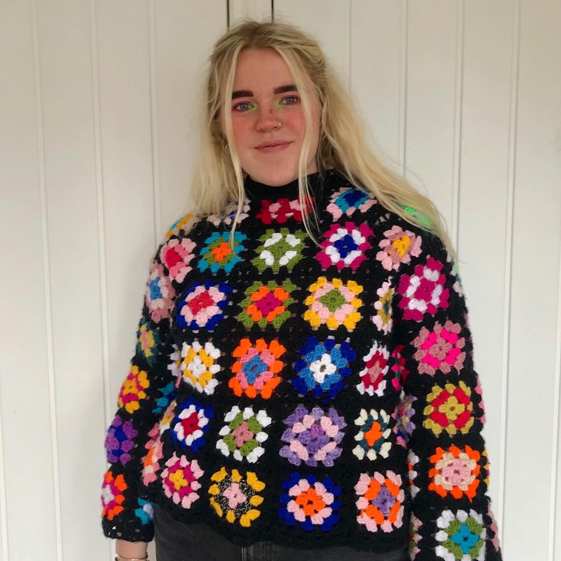 Granny Square Jumper - Etsy