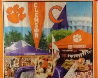 Clemson Minky Fabric | Etsy