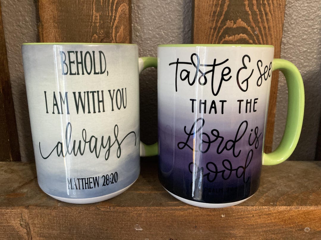 Handmade Christian Mugs, Scripture Coffee Mug, Bible Verse Coffee Mug ...