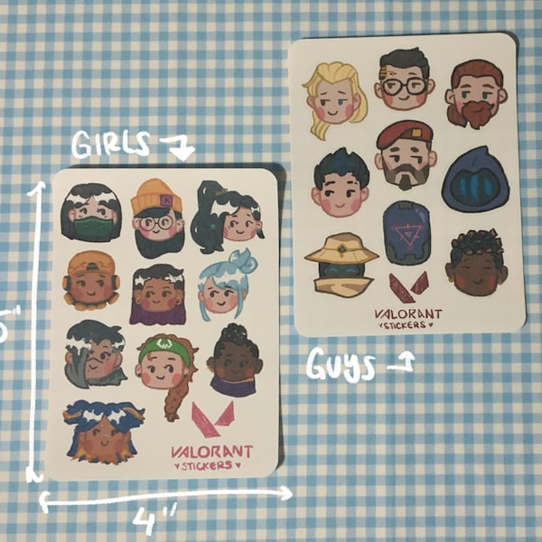 Valorant Stickers - Etsy