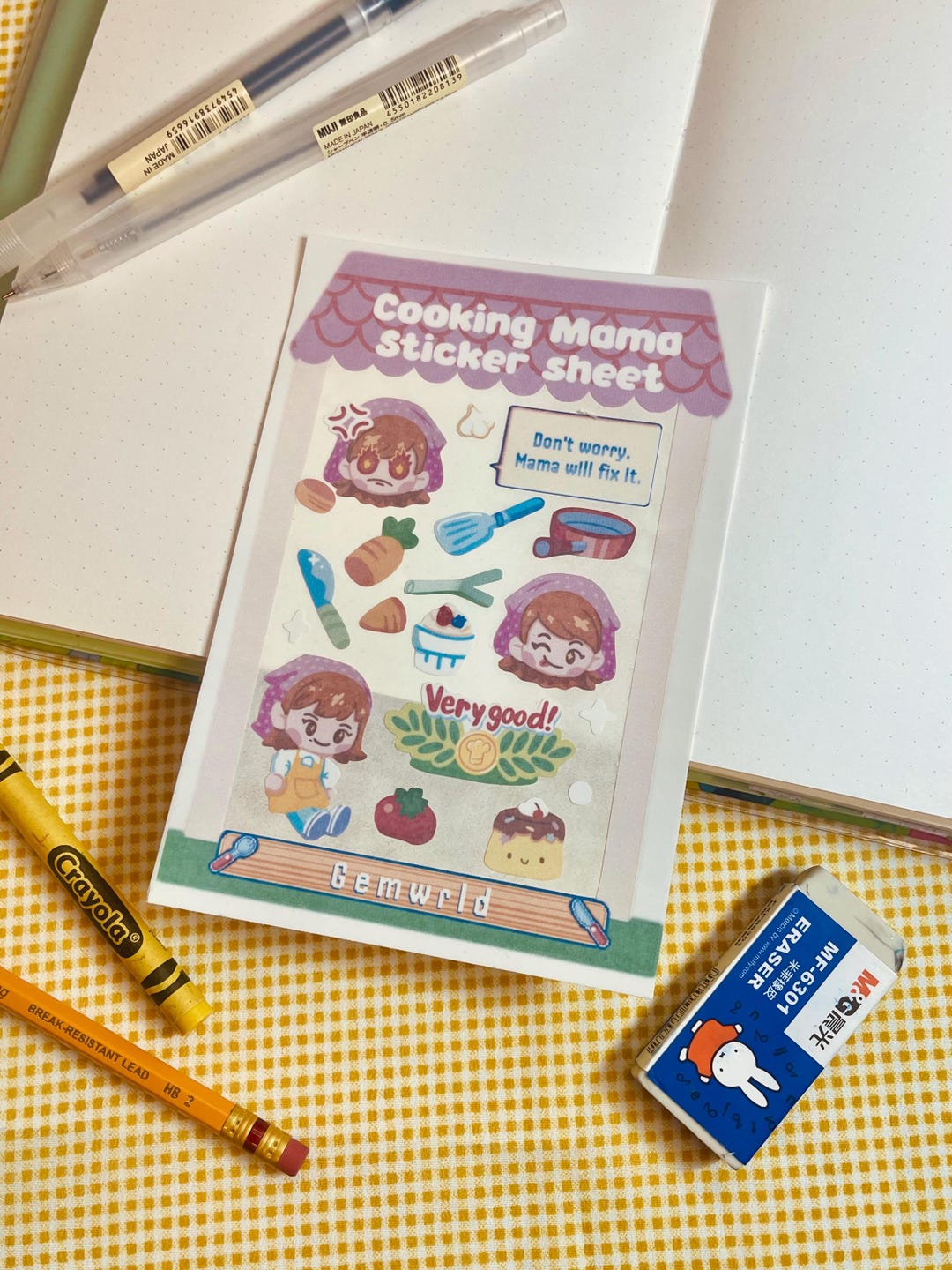 Cooking Mama Sticker Sheet - Etsy
