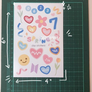 BTS Spring Day Sticker Set - Etsy