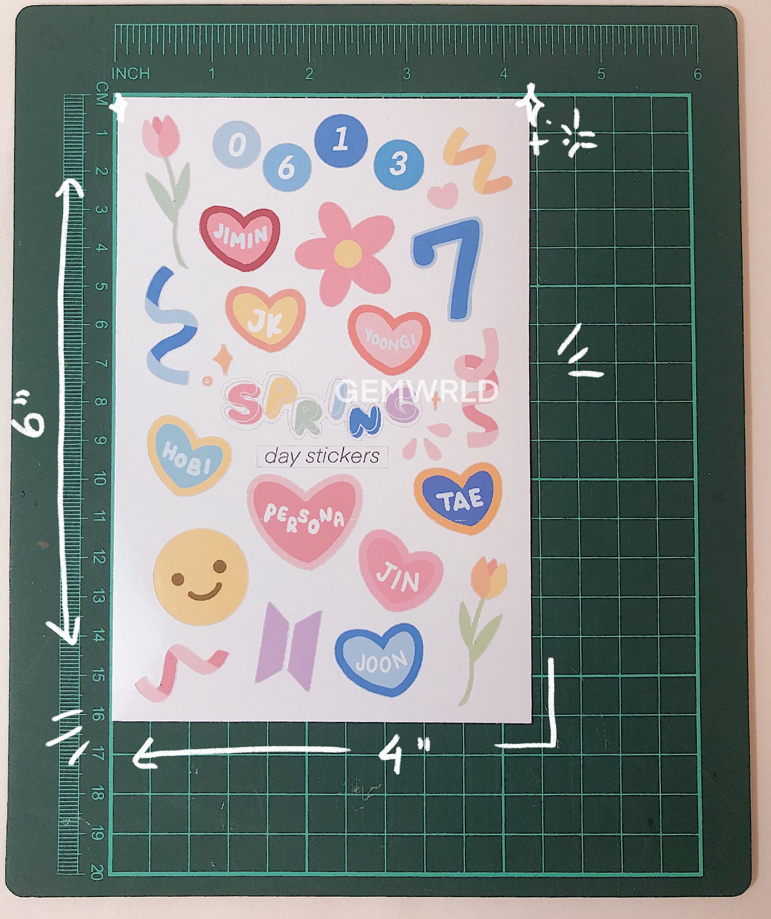 BTS Spring day sticker set | Etsy