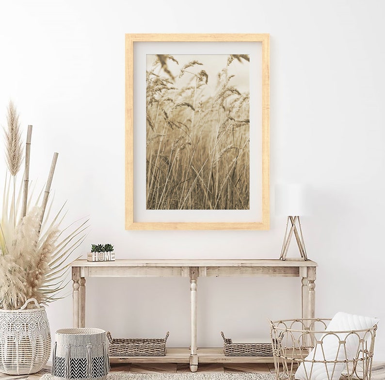 Printable Digital Download Dried Grass Poster Nature Wall - Etsy