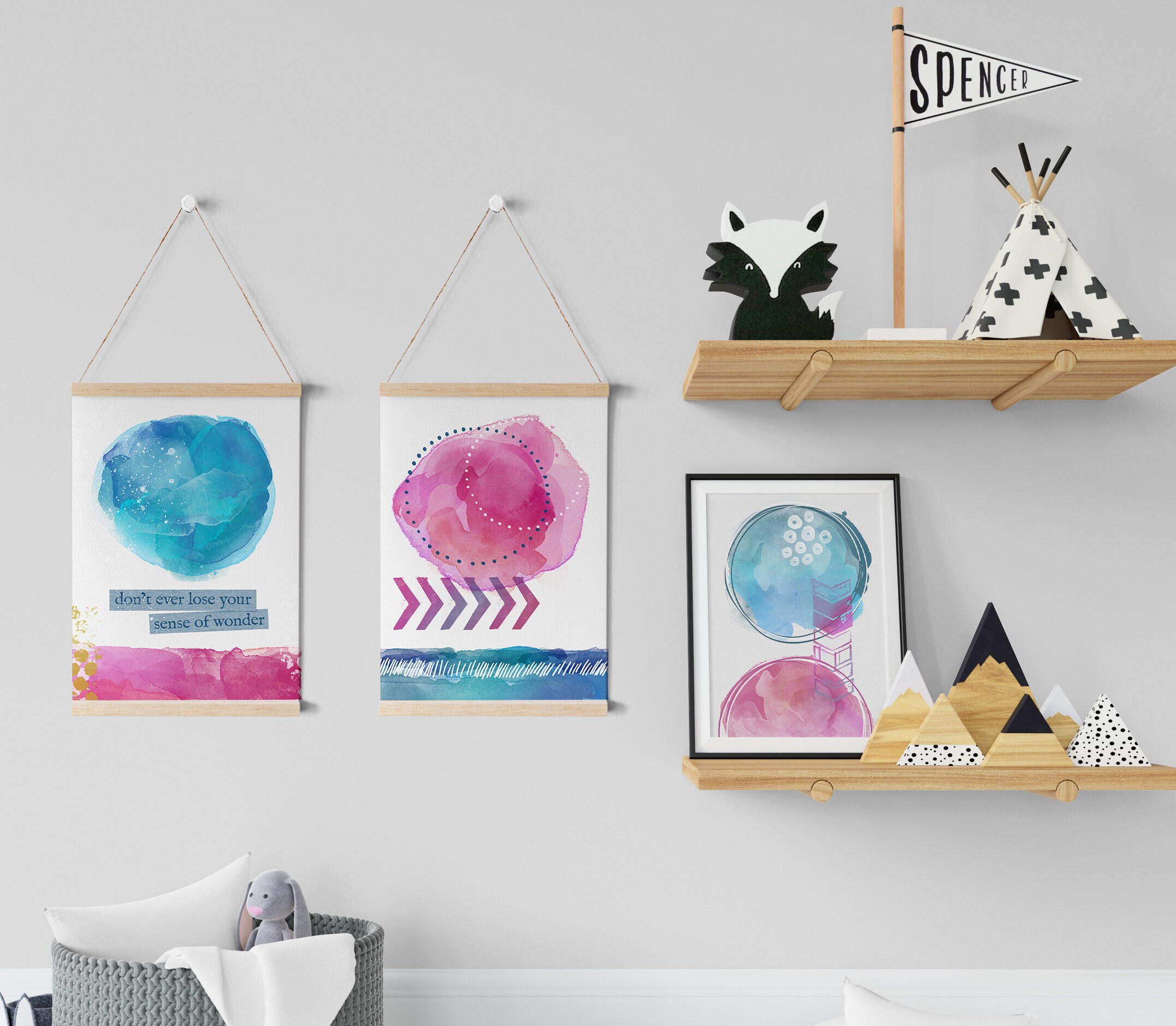 Watercolor Printable Art, Digital Download, Printable Wall Art, Mixed ...