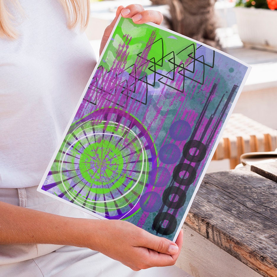 Modern Digital Art, Abstract Printable, Mixed Media Download, Modern ...