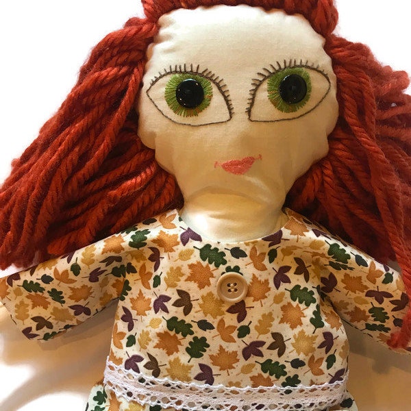 Red Hair Rag Doll - Etsy