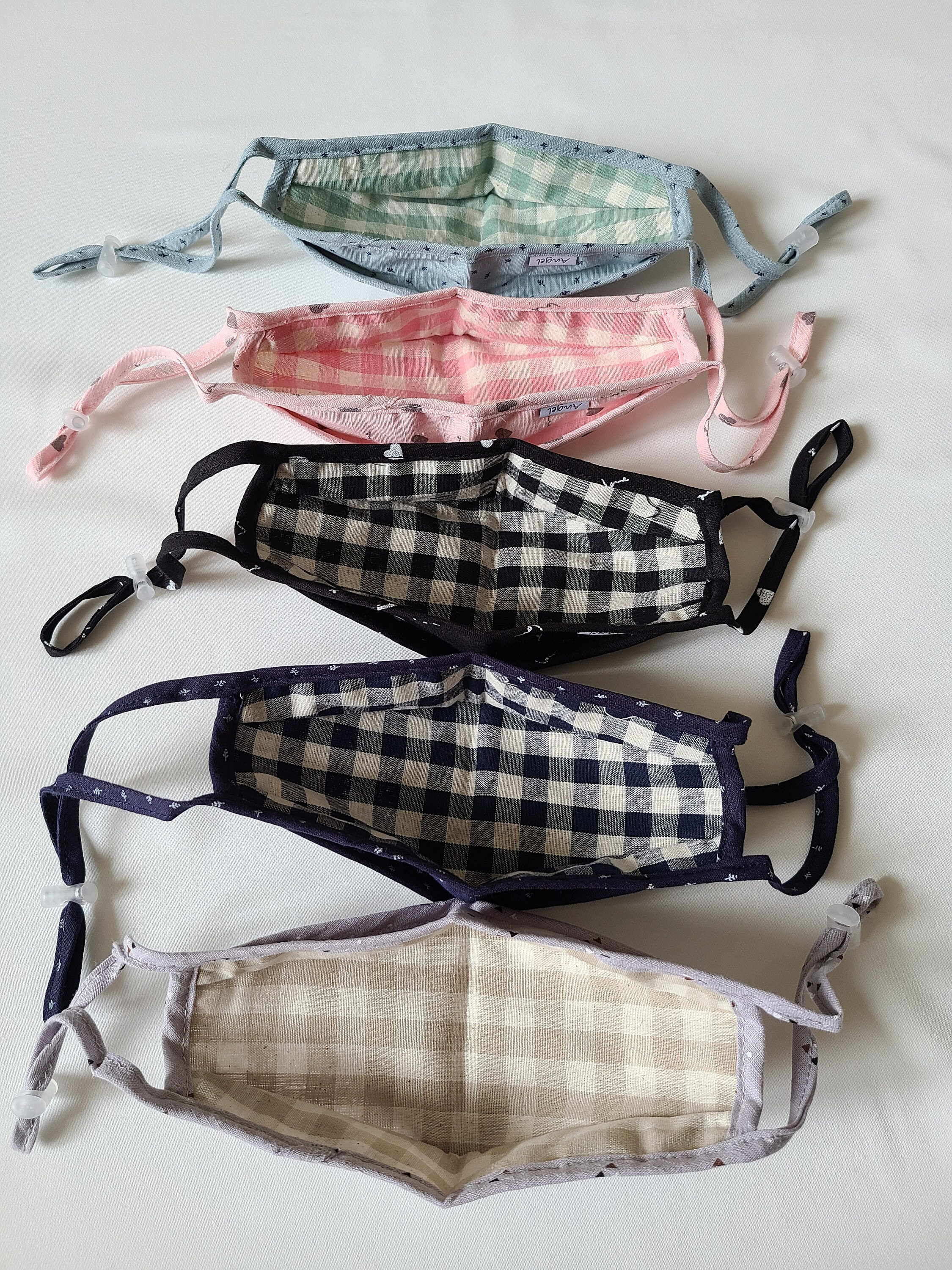 3D Tri Folds Shape Mask, Cool Easy Breathable, Linen Style Face Mask ...