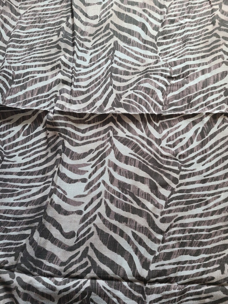 Zebra Print Rayon Crosshatch Print Fabric for Women's Clothing - Etsy
