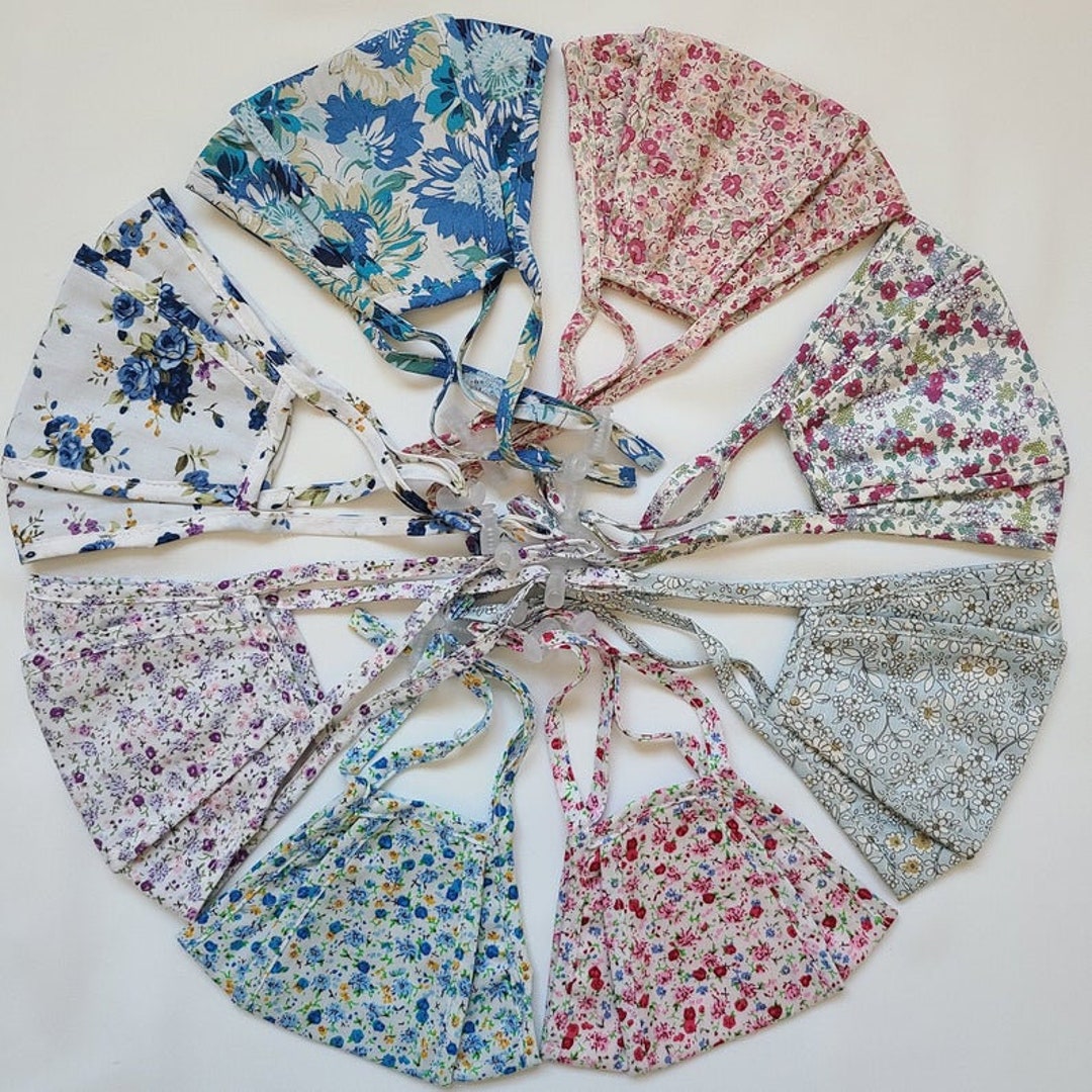 3D Tri Folds Shape Mask, Handmade Summer Cool Easy Breathable, Face ...