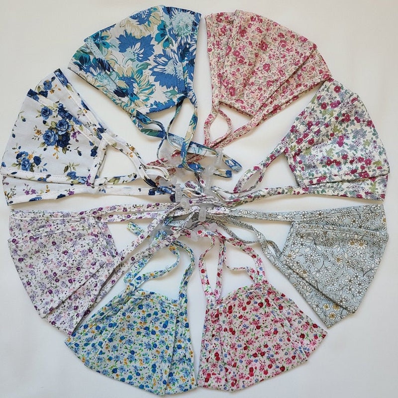 Floral Face Mask - Etsy