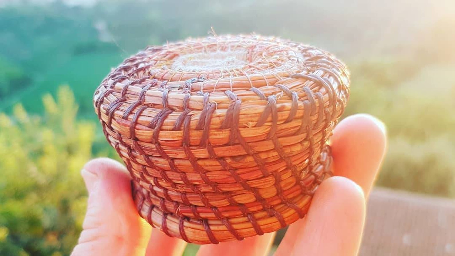 PINE NEEDLE Hand Made Basket Weaving - Etsy