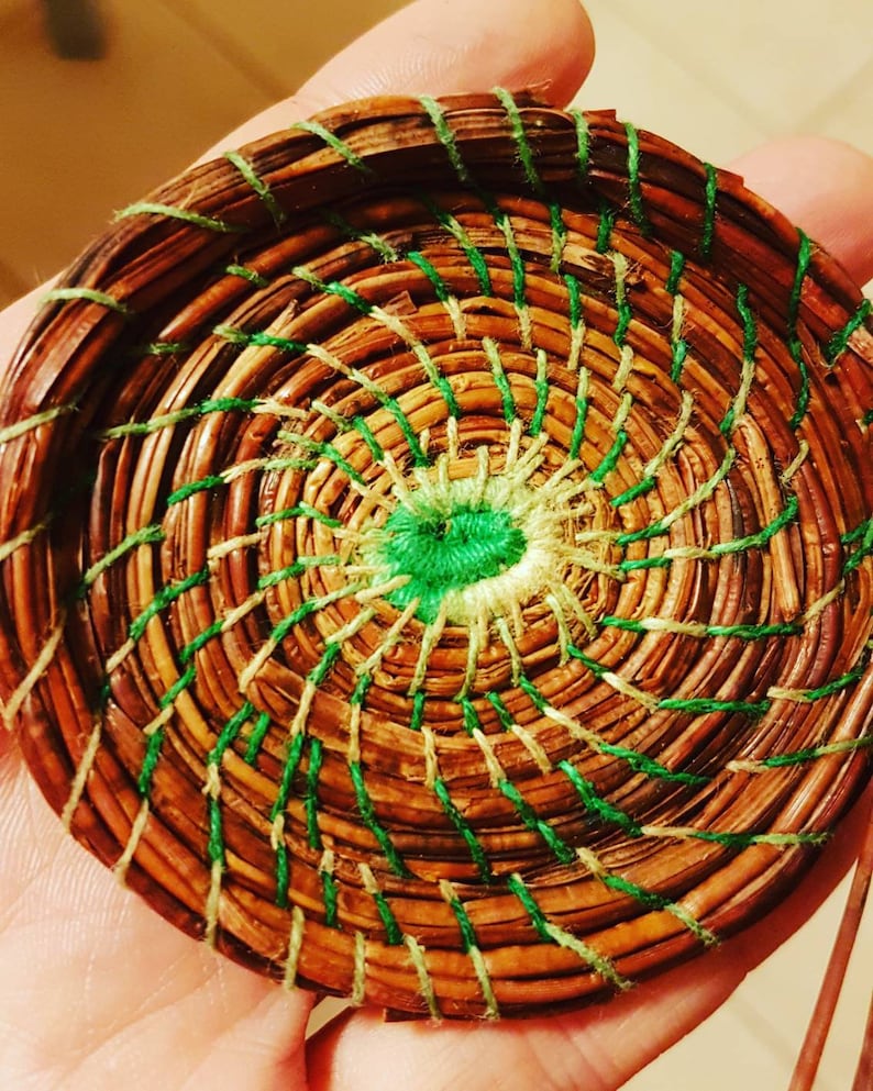 PINE NEEDLE Hand Made Basket Weaving - Etsy Canada