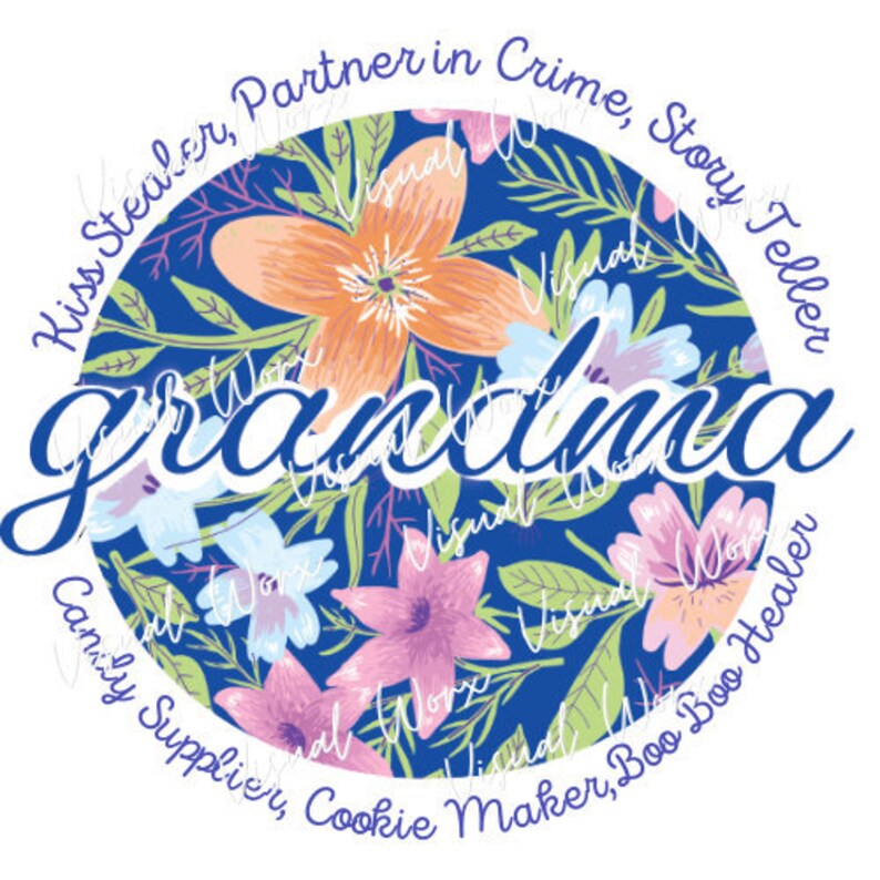 Grandma Design Digital Download Instant PNG for Sublimination - Etsy