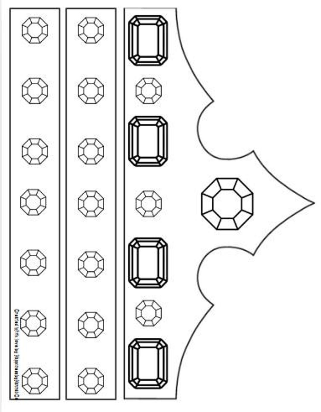 Color-your-own Crowns – Set of 3 Printable Coloring Sheets - Etsy