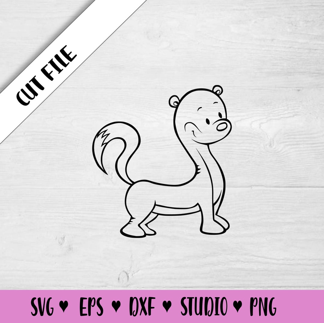 Weasel Ferret Proud Standing Wild Animal SVG a Vector Cut - Etsy