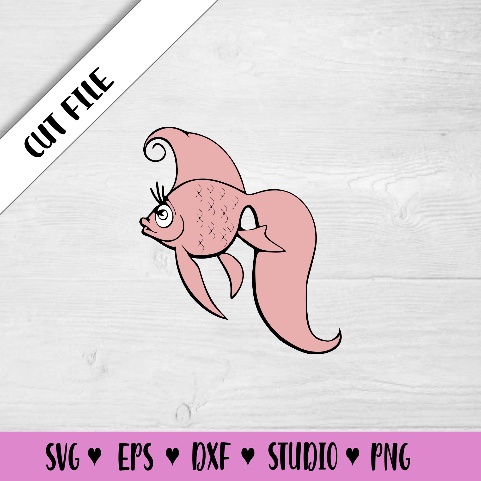 Goldfish Lady Fish Girl Koi Carp Layerd SVG Cut File - Etsy
