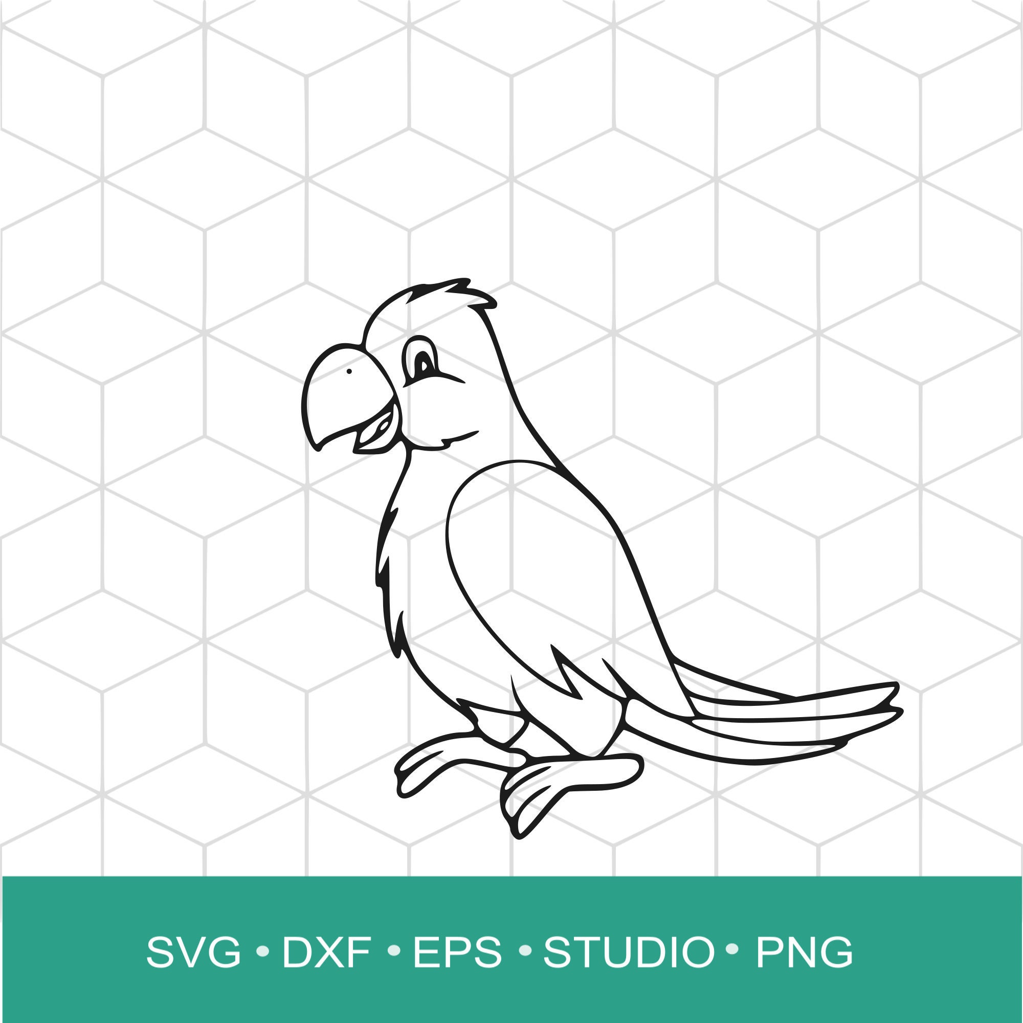 Parrot / Macaw a Vector Cut File for Cricut and Silhoutte | Etsy