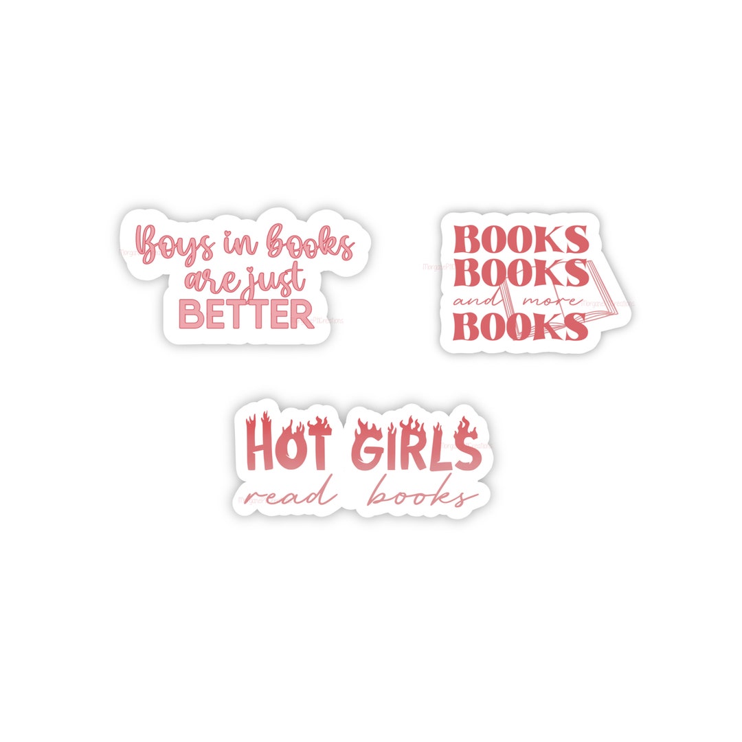 Lot Stickers Sticker Books / Reading / Hot Girls Read Books, Books ...