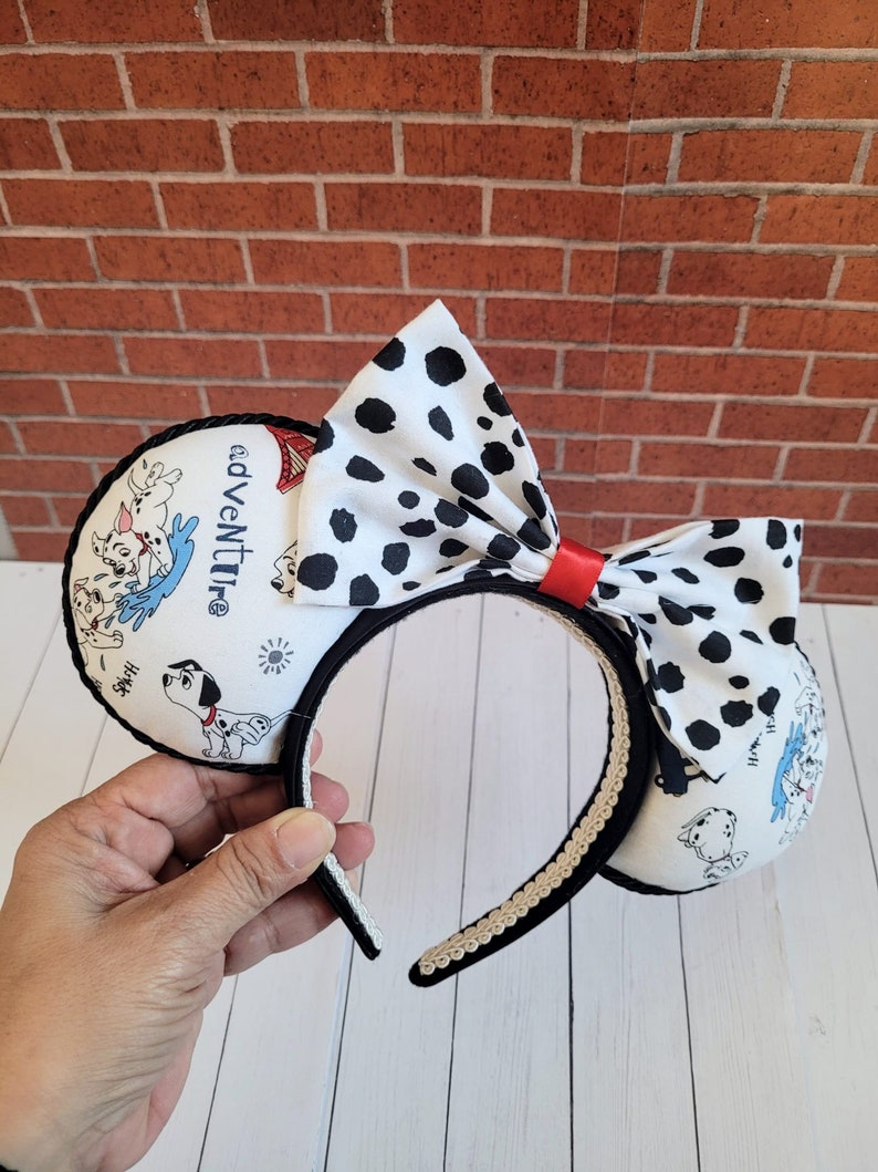 101 Dalmatians Ears Mouse Ears Disney Inspired Handmade - Etsy