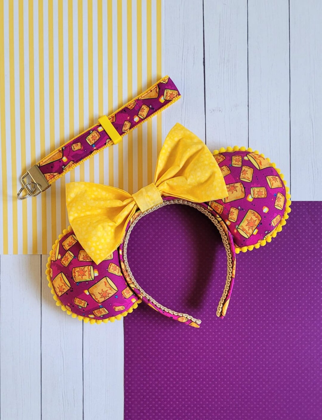 Lantern Ears, Mouse Ears, Handmade Ears, Key Fob, Mouse Ear Holder ...