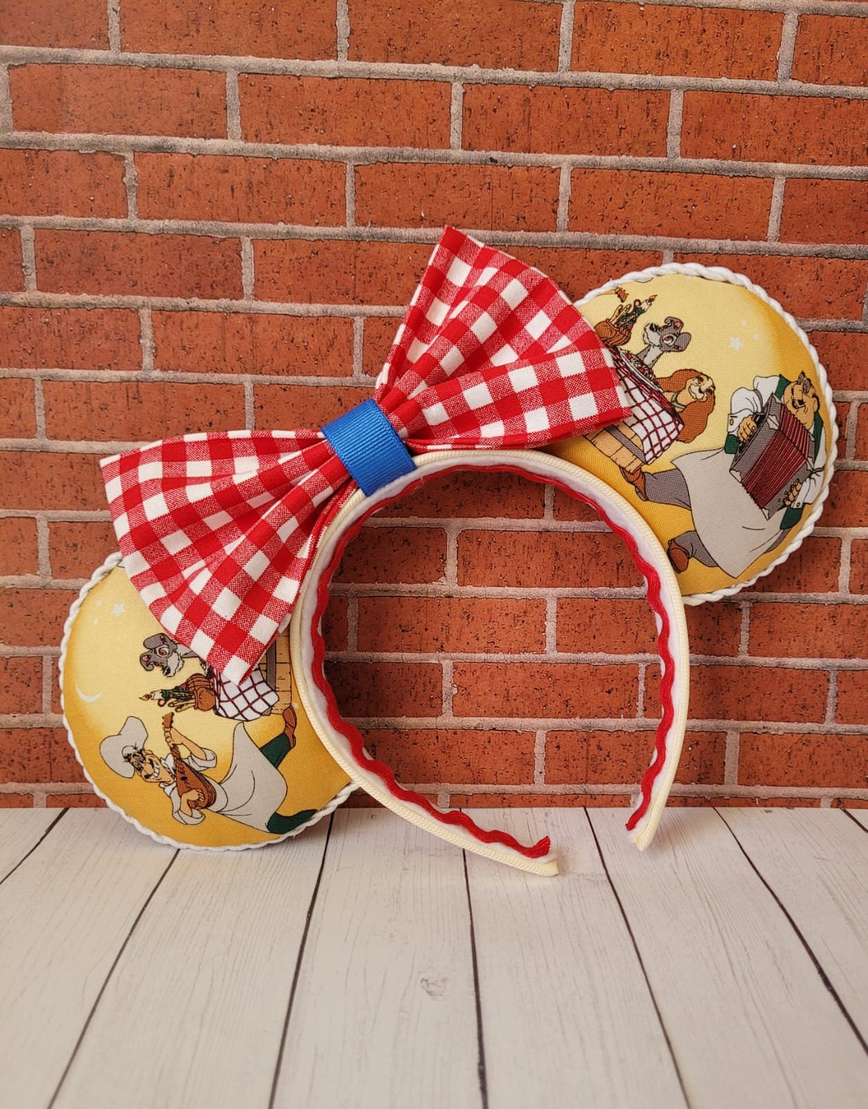 Lady and the Tramp Ears Mouse Ears Handmade Ears Bow | Etsy