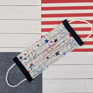 4th of July themed Face Mask Washable Face Mask Memorial | Etsy