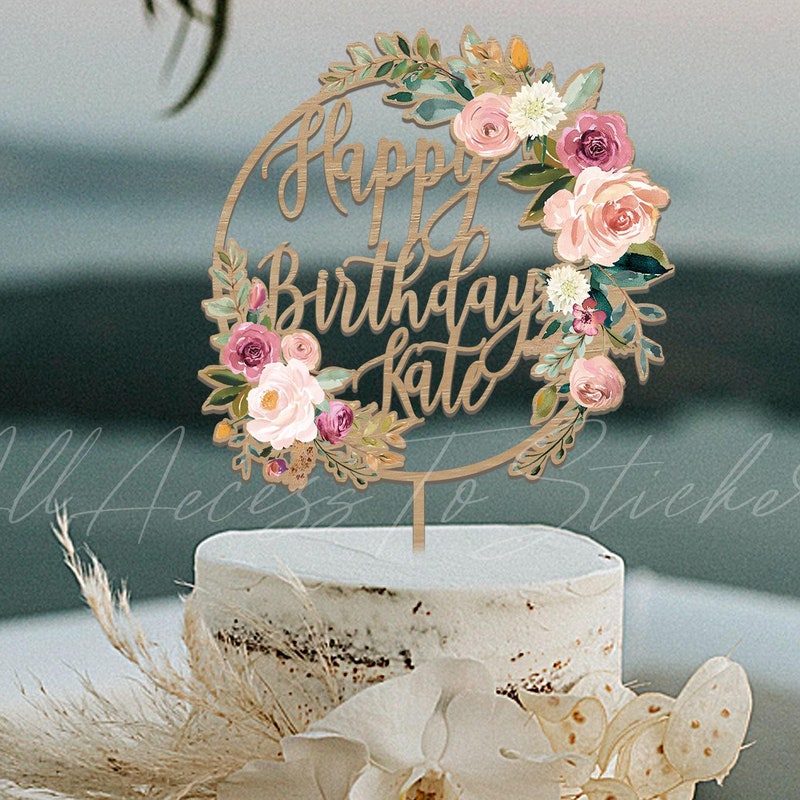 Wildflower Cake Topper - Etsy