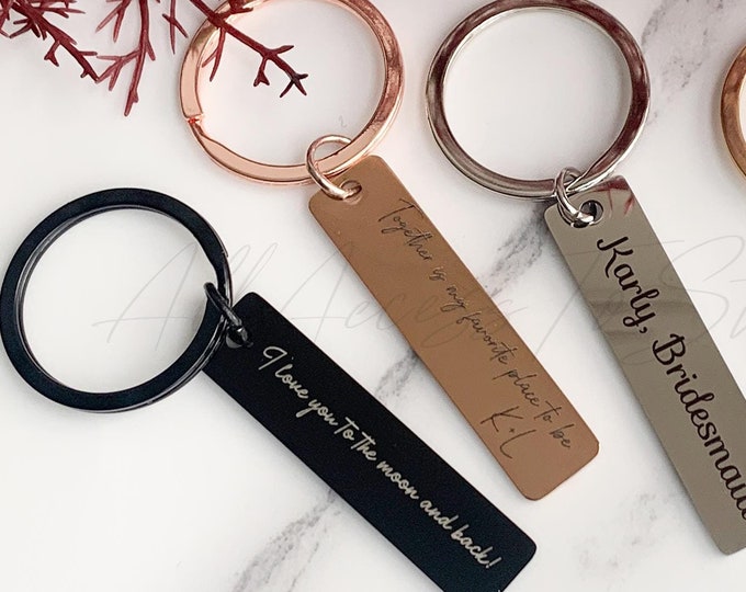 Drive Safe Key Chain _ Stainless Steel or Brass _custom Back Engraving ...