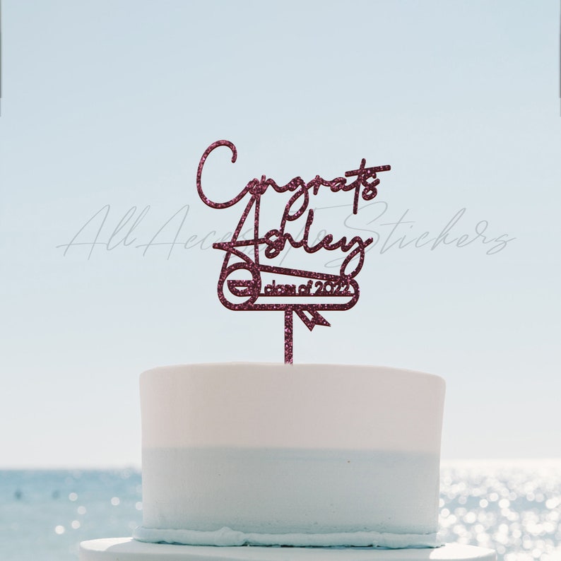 Personalized Congrats Graduation Cake Topper Custom - Etsy
