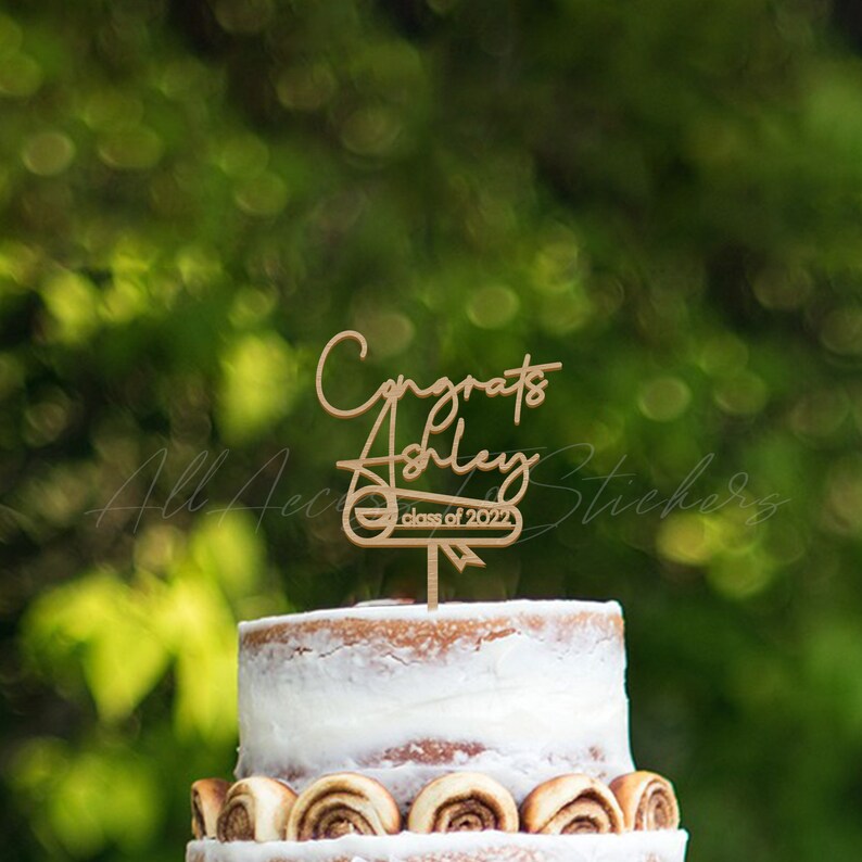Personalized Congrats Graduation Cake Topper Custom - Etsy