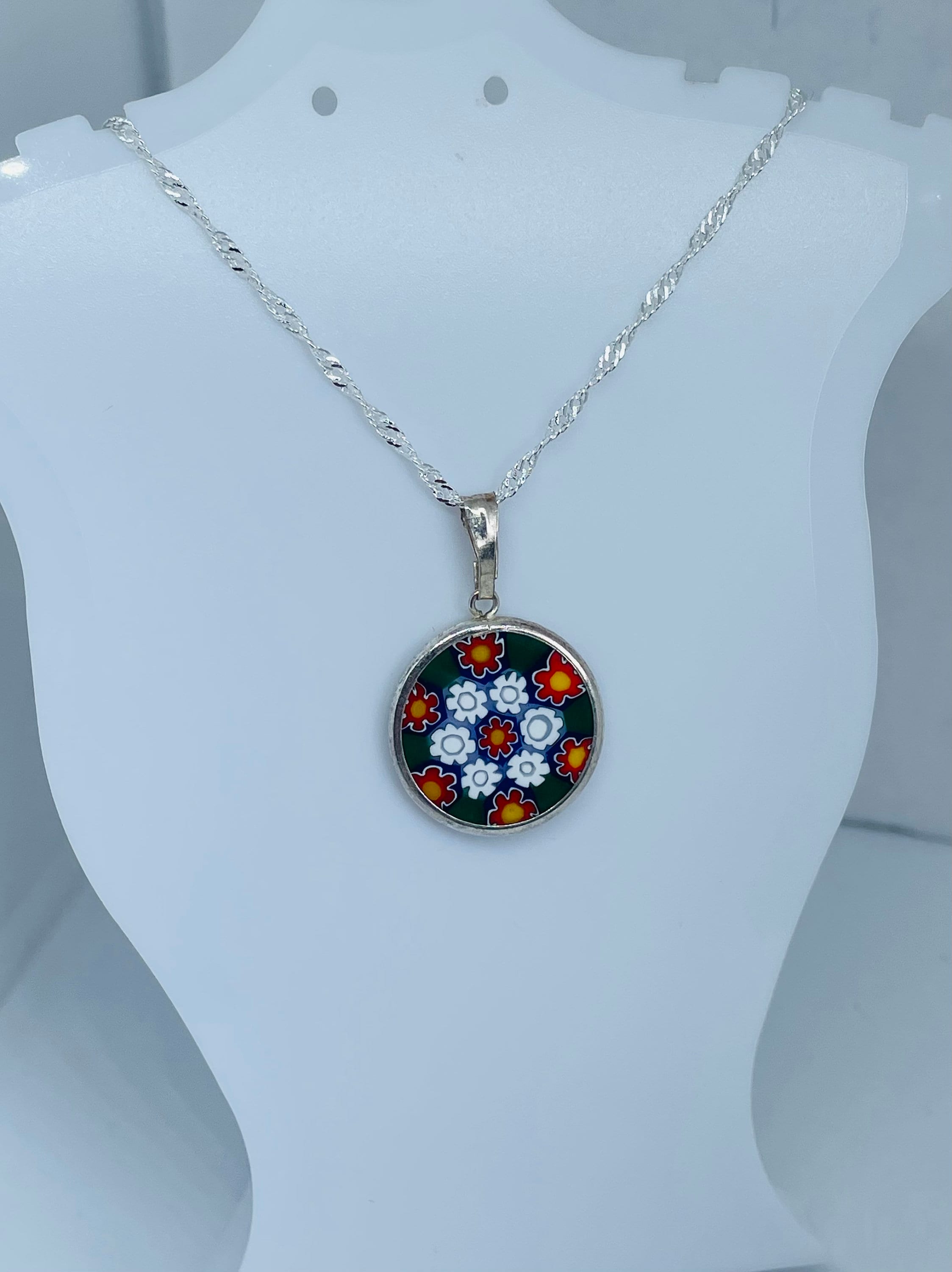 Vintage Jewellery Le Murrine Veneziane Sterling Silver 925 Millefiori ...