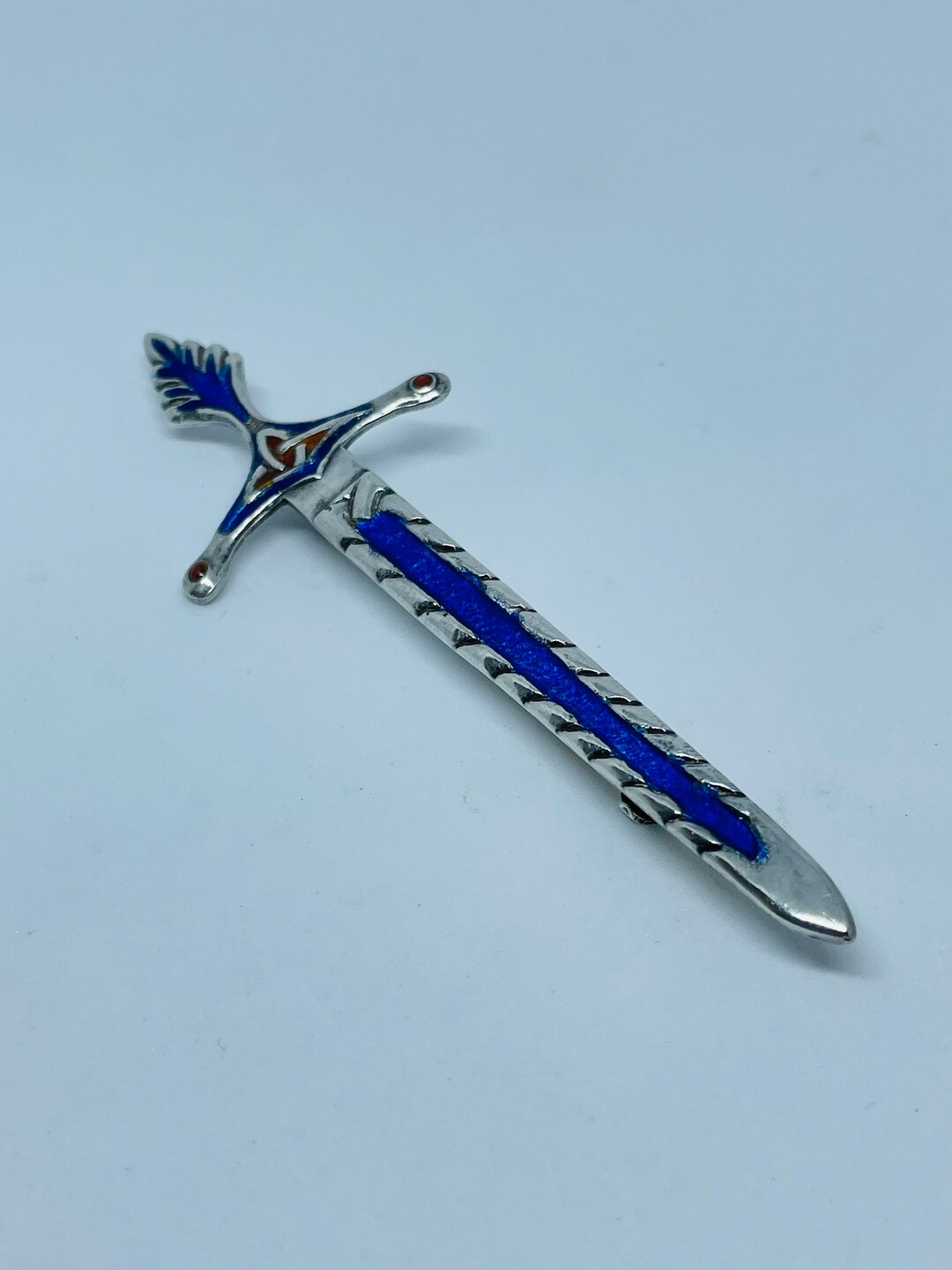 Alexander Ritchie, by A.h.darby & Son, Silver and Enamel Sword Brooch ...
