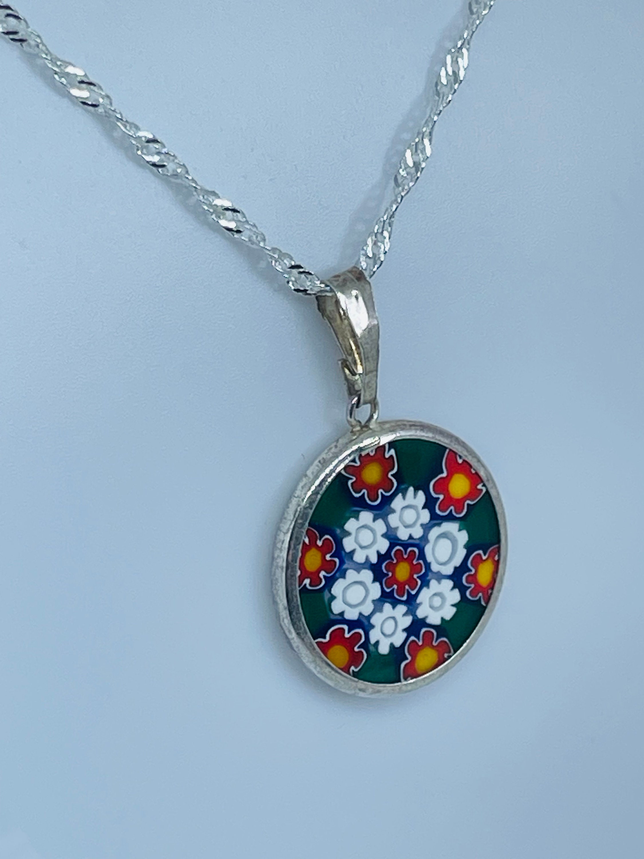 Vintage Jewellery Le Murrine Veneziane Sterling Silver 925 Millefiori ...