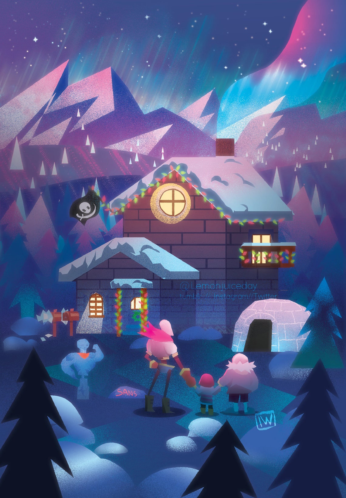 Papyrus & Sans House A5 Print - Etsy