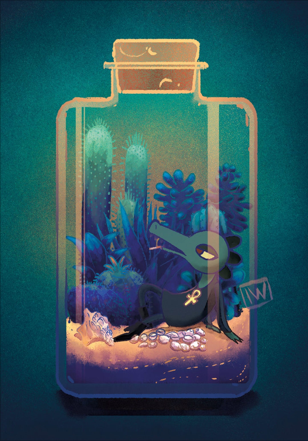 Bottle Animals - BEA - Print A5 - Etsy