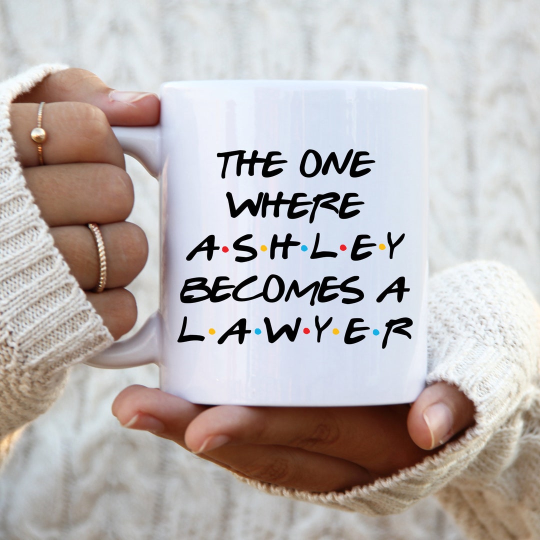 Becomes a Lawyer With Friends Theme Future Lawyer Professional Mug ...