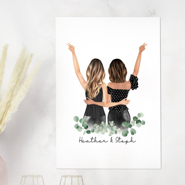 Two Friends Poster - Etsy