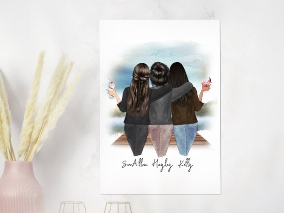 3 Best Friends Drawings