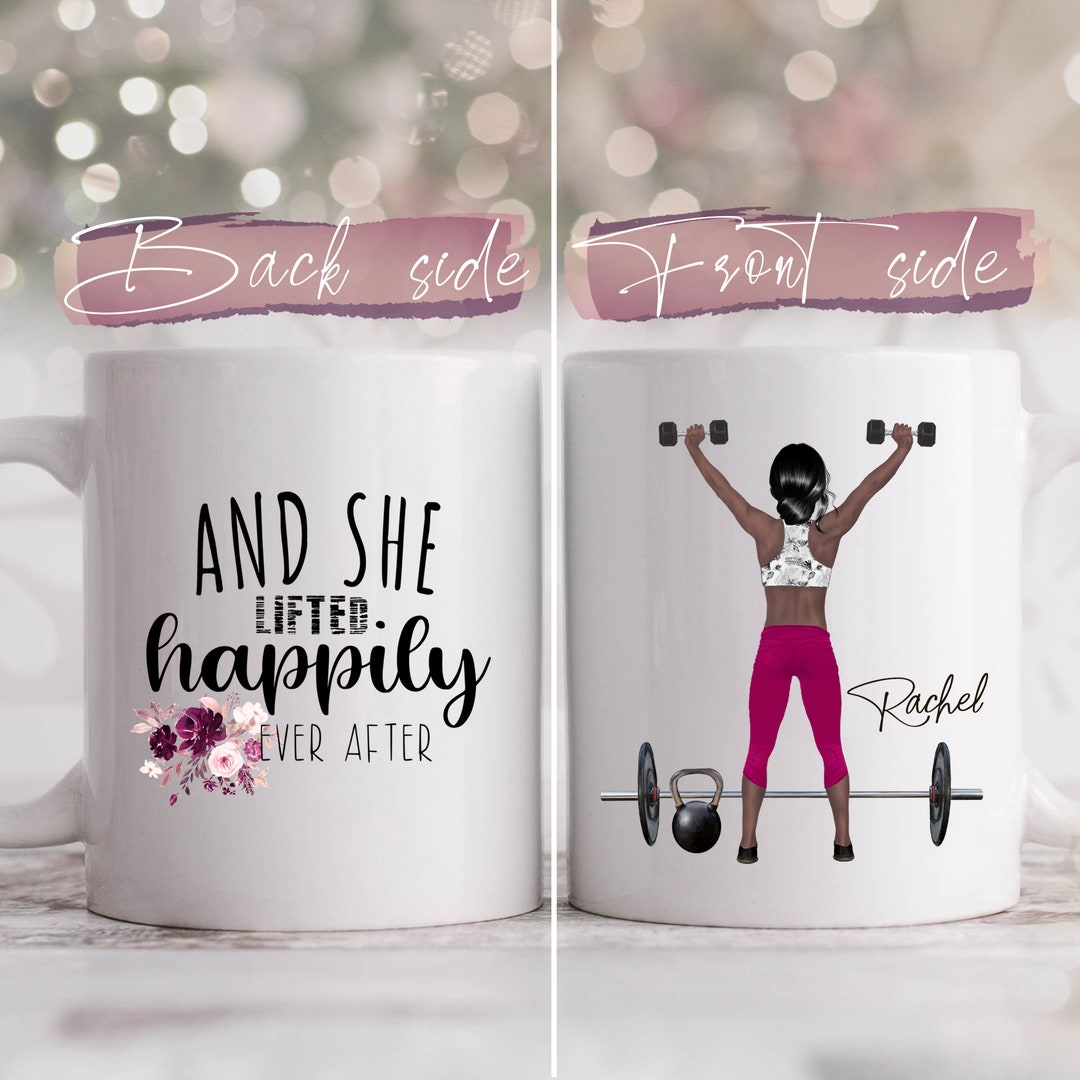 Personalized Fitness Girl Mug: Custom Workout Gift - Etsy