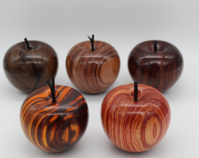 Wooden Apples - Etsy