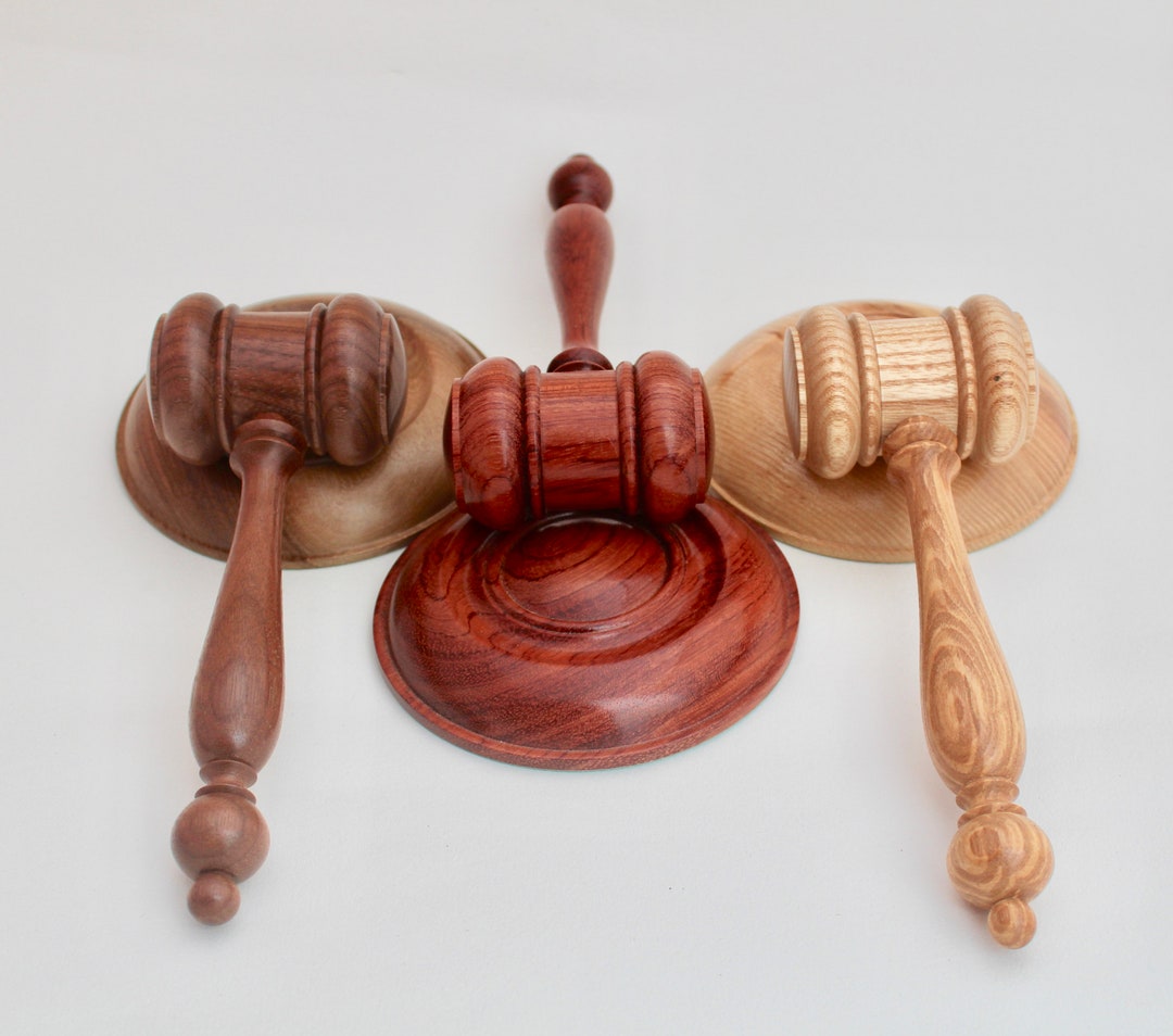 Gavel & Block, Gavels, Auctioneer - Etsy