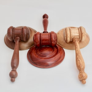 Gavel & Block, Gavels, Auctioneer - Etsy UK