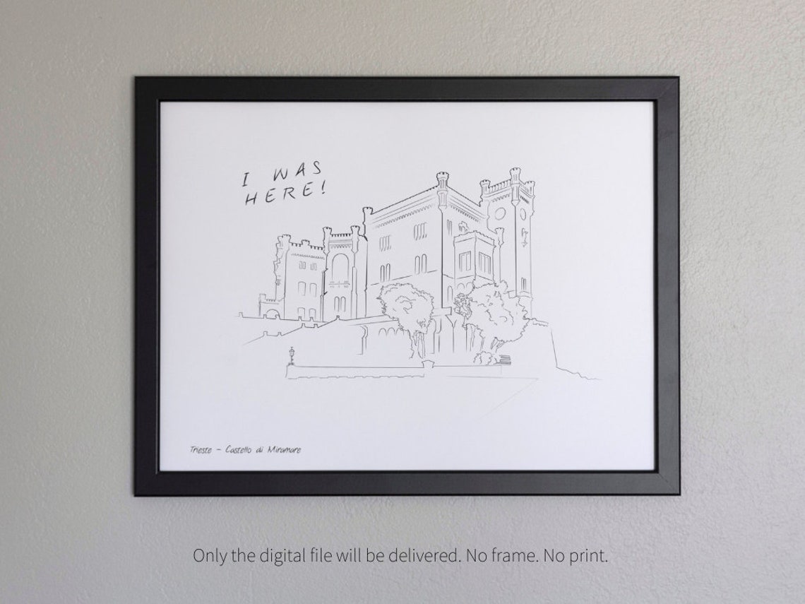 Italy Wall Art Single Line Drawing Digital Download Travel Wall Art ...