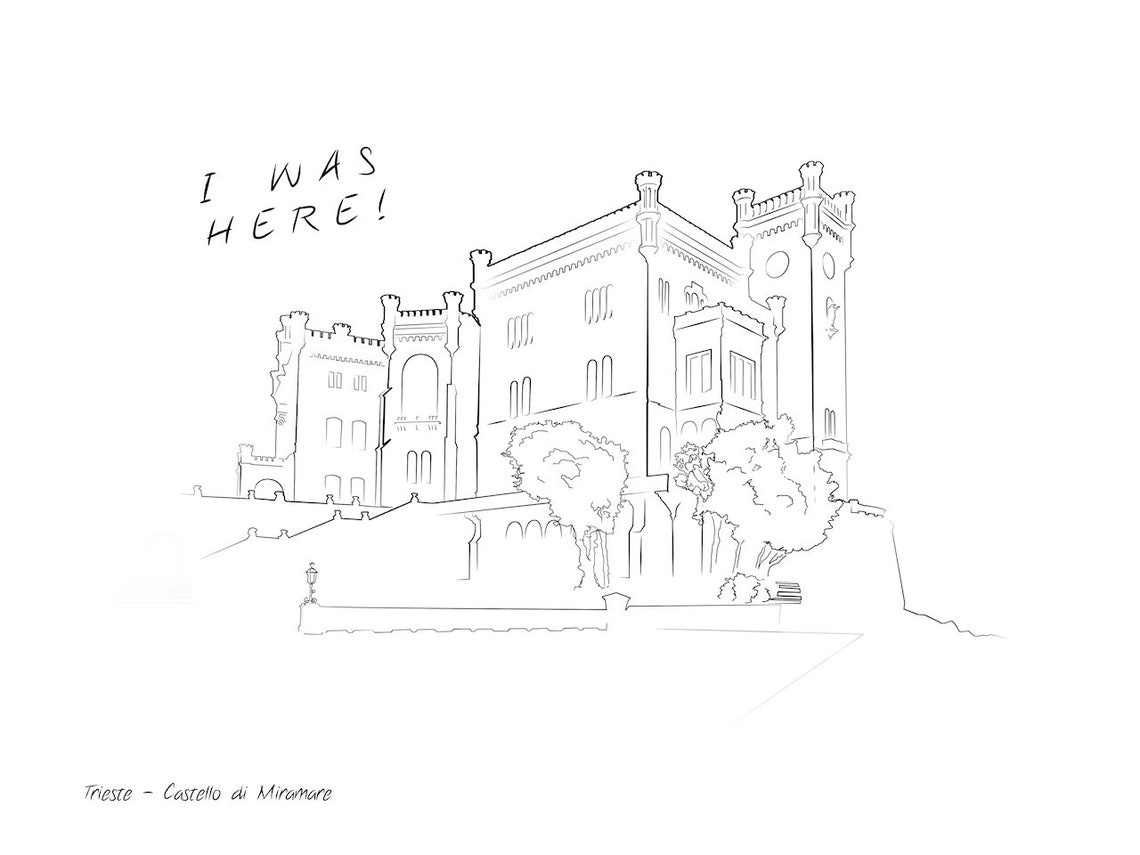 Italy Wall Art Single Line Drawing Digital Download Travel Wall Art ...