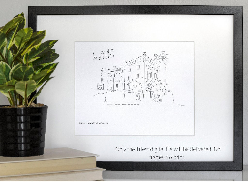 Italy Wall Art Single Line Drawing Digital Download Travel Wall Art ...
