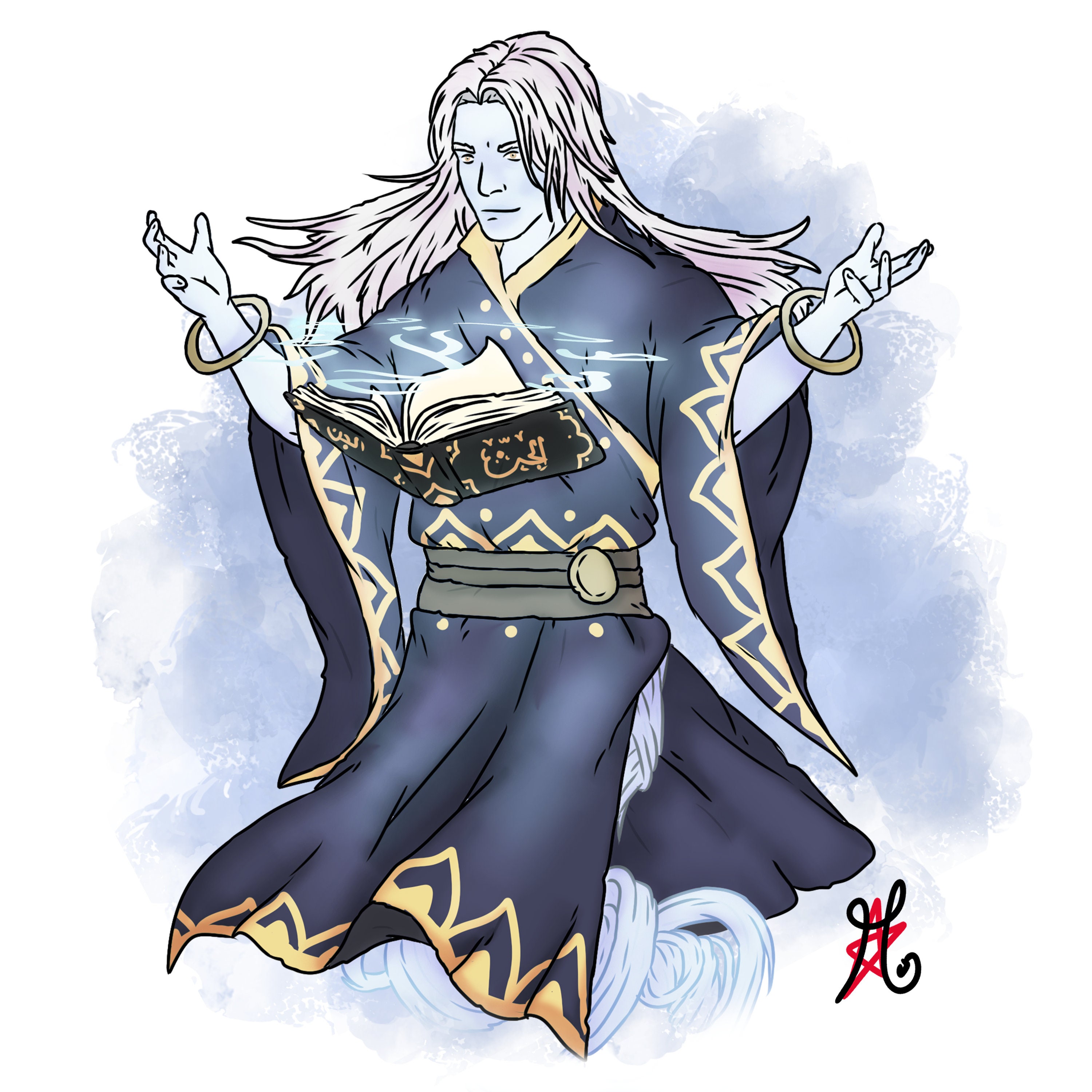 D&D Custom Character Commission Illustration Half-bust - Etsy