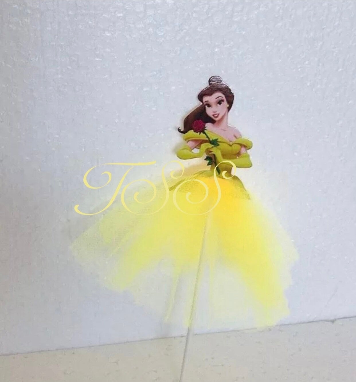 Princess Belle Cake Topper for Girls Birthday Party Decorations - Etsy